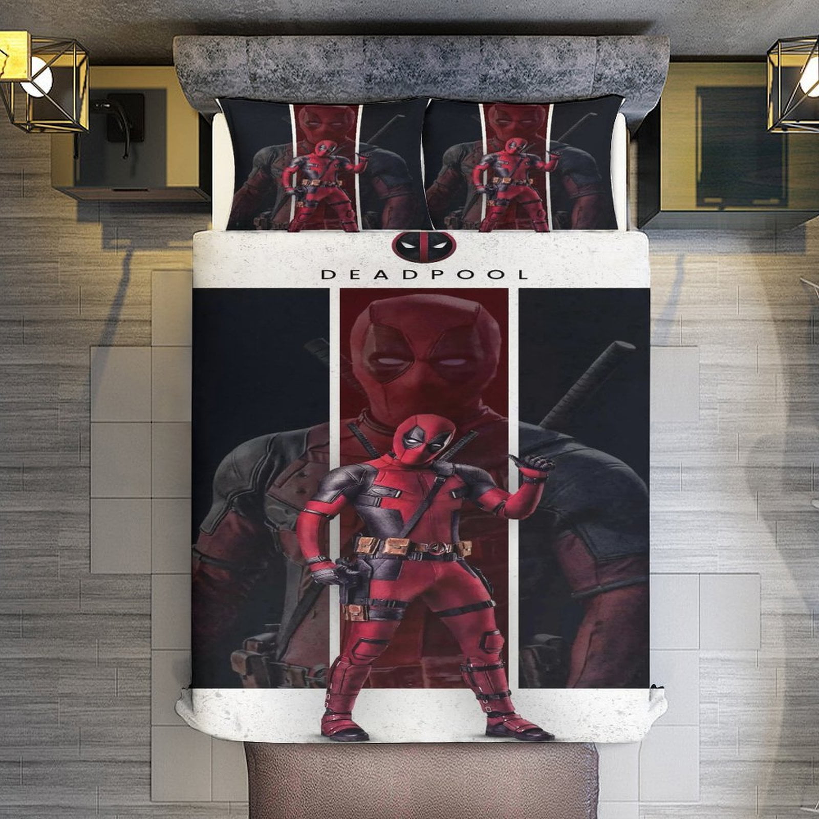 Deadpool Wallpaper - Poster Duvet Cover Set,Bedding for Boys Girls Kids ...
