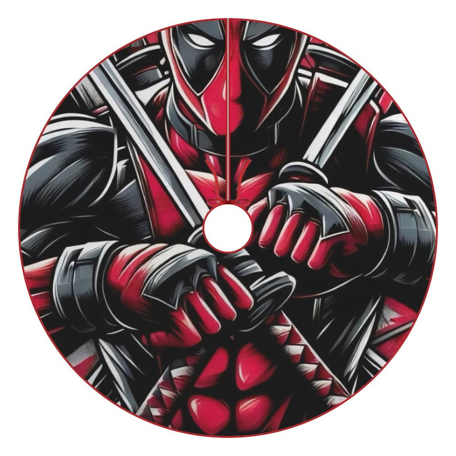 Deadpool Wallpaper99 Large Merry Christmas Tree Skirt, Funny Soft ...