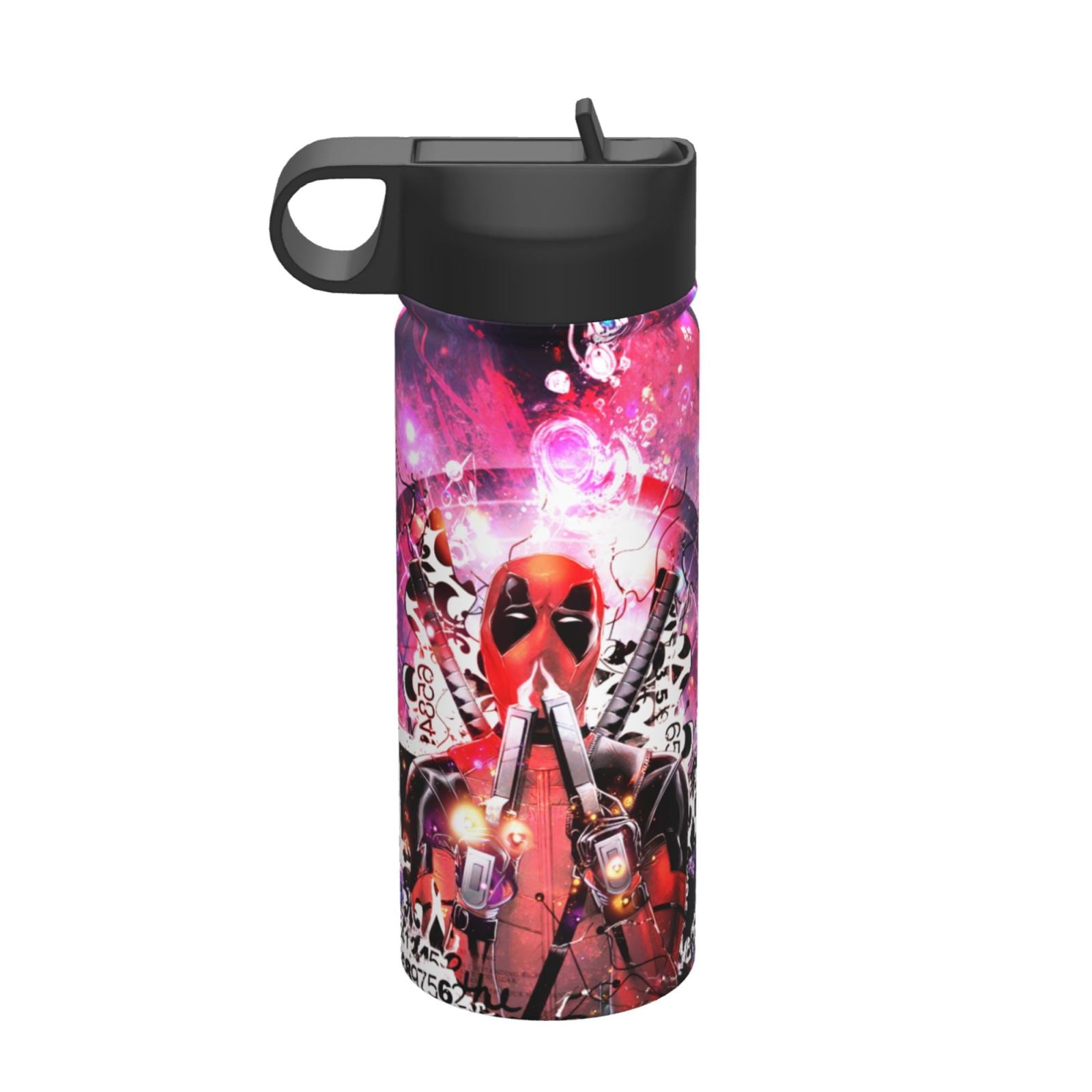 Deadpool Water Bottle, Cute Pattern Stainless Steel Vacuum Insulated ...