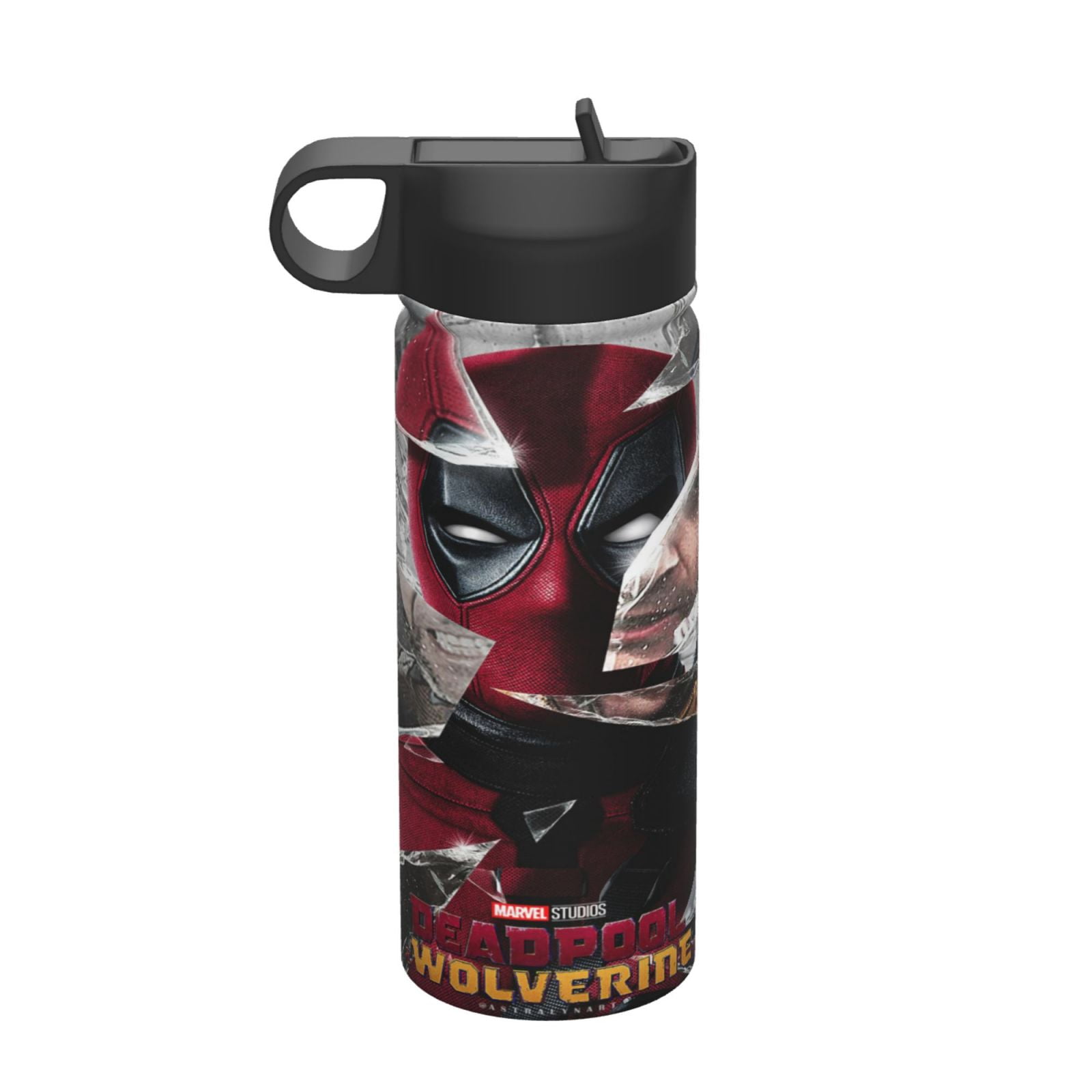 Deadpool & Wolverine 18 oz Insulated Water Bottle, Reusable Stainless ...
