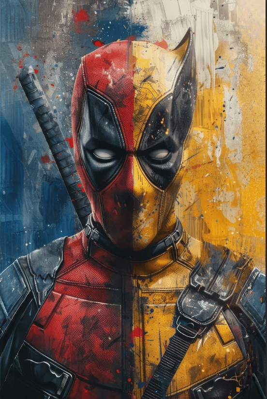 Deadpool & Wolverine (2024) 24x36 Poster Marvel Superhero Action ...