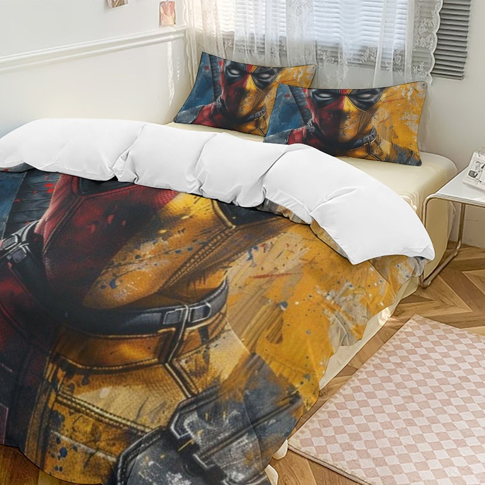 Deadpool & Wolverine 4 Piece Toddler Bedding Set - Comforter, Fitted ...