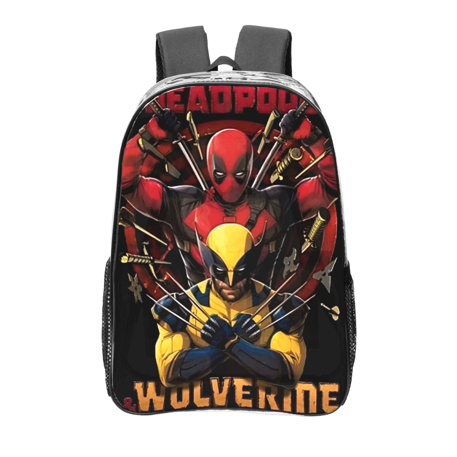 Deadpool & Wolverine Basics Transparent Backpack School See Through ...