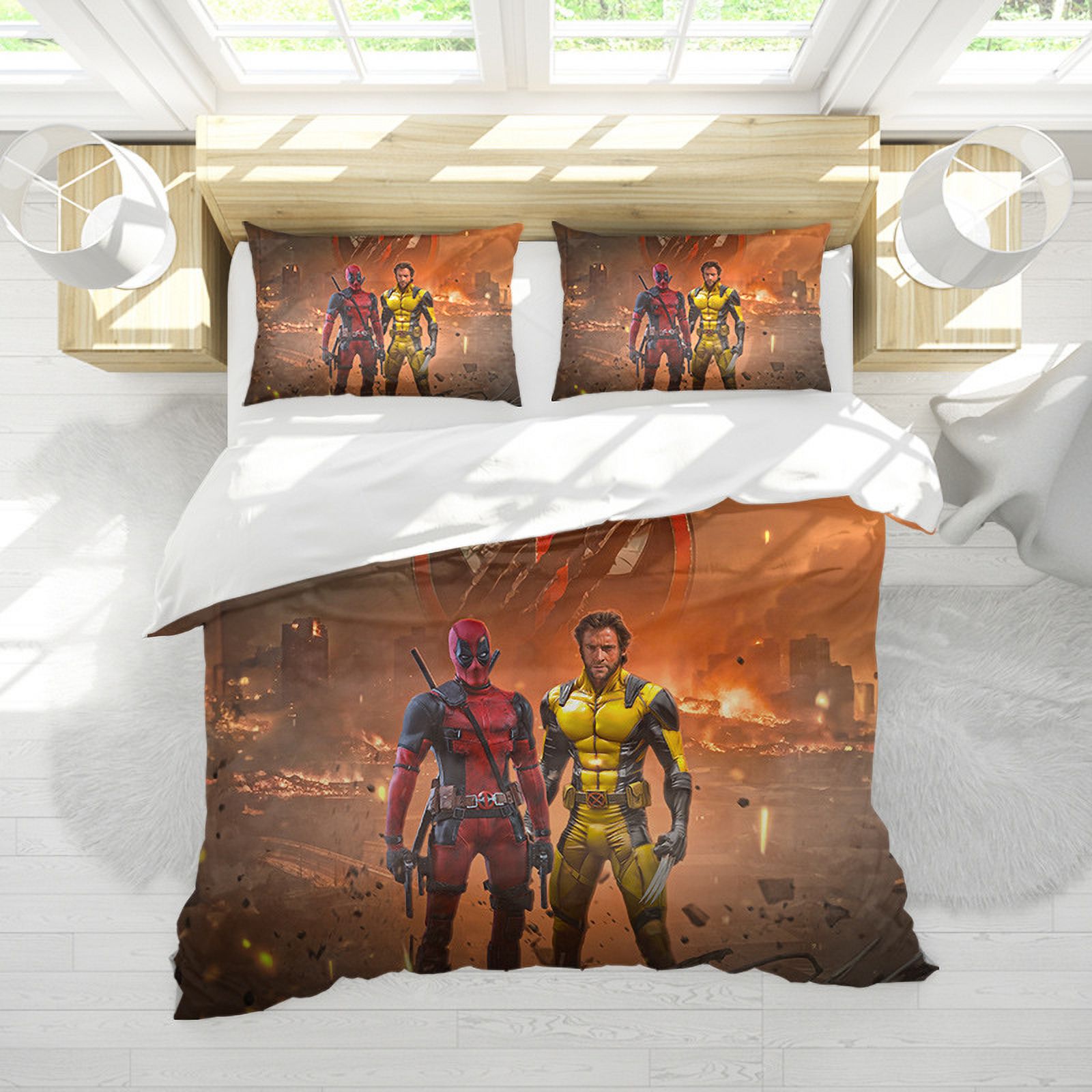 Deadpool & Wolverine Bed Set - 3 Piece Super Soft Fade Resistant ...
