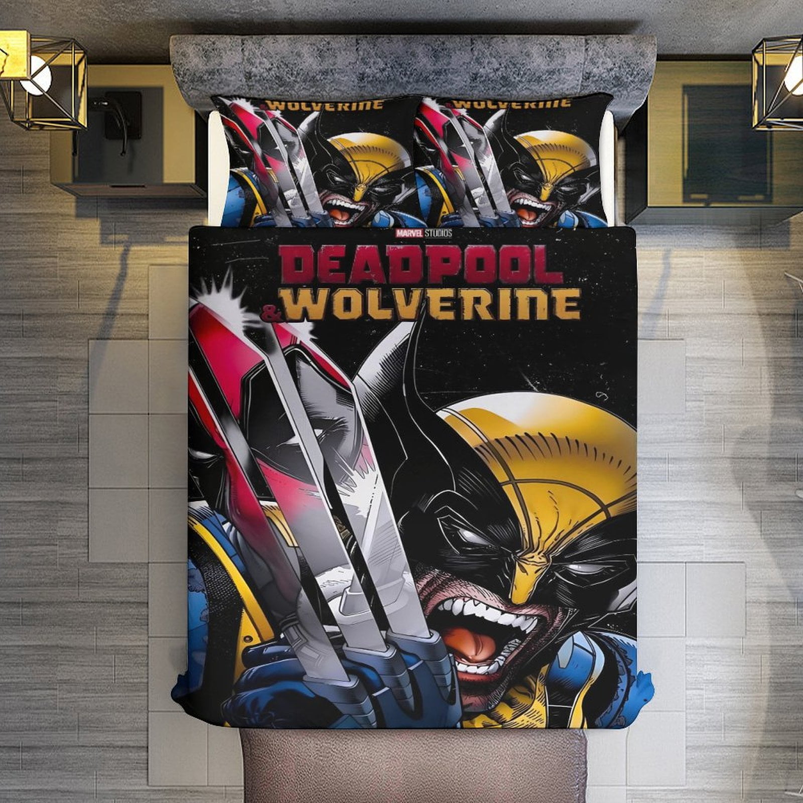 Deadpool & Wolverine Bedding Duvet Cover Queen Size for Kids and Adults ...