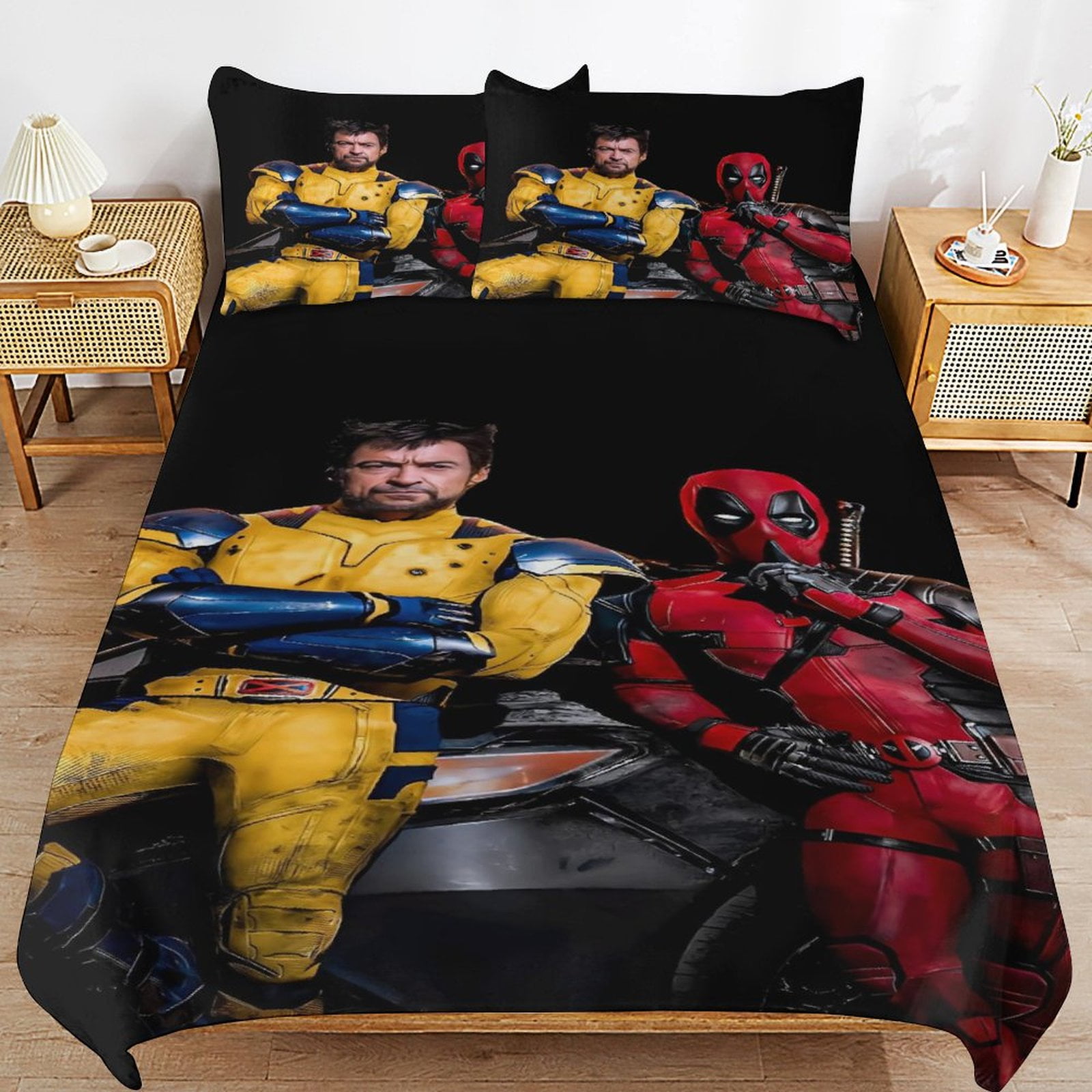 Deadpool Wolverine Bedding Sets Ultra Soft Skin-Friendly Duvet Cover 3 ...
