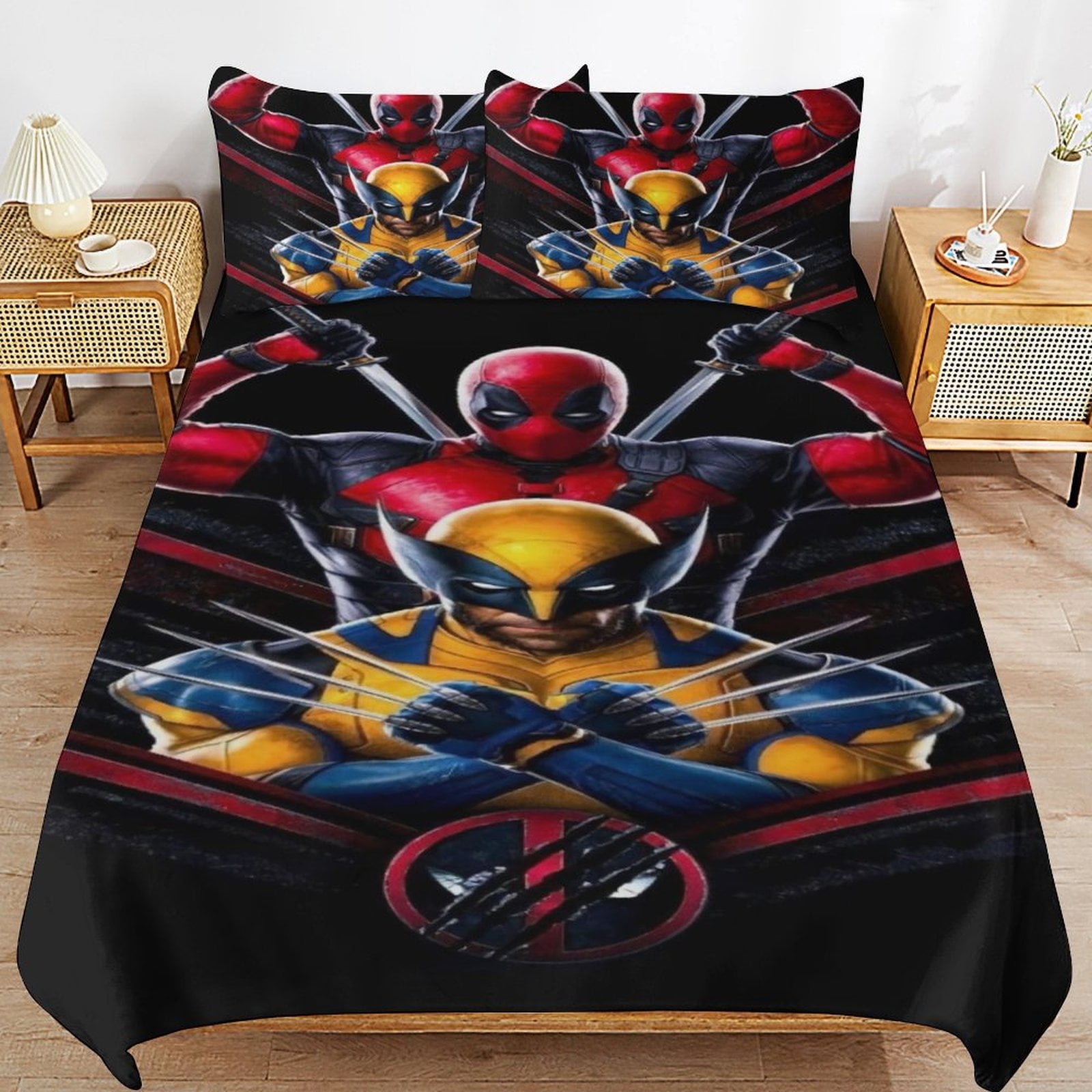 Deadpool Wolverine Bedding Sets Ultra Soft Skin-Friendly Duvet Cover 3 ...