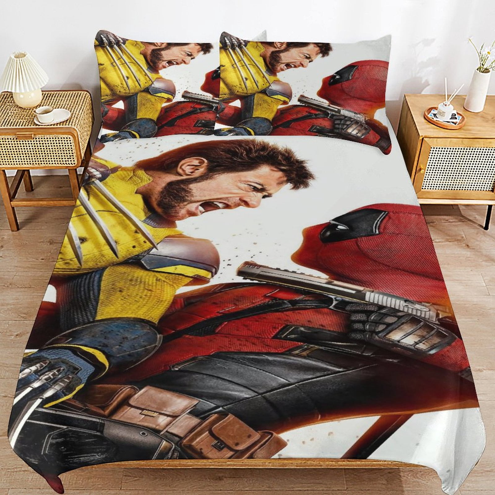 Deadpool Wolverine Bedding Sets Ultra Soft Skin-Friendly Duvet Cover 3 ...