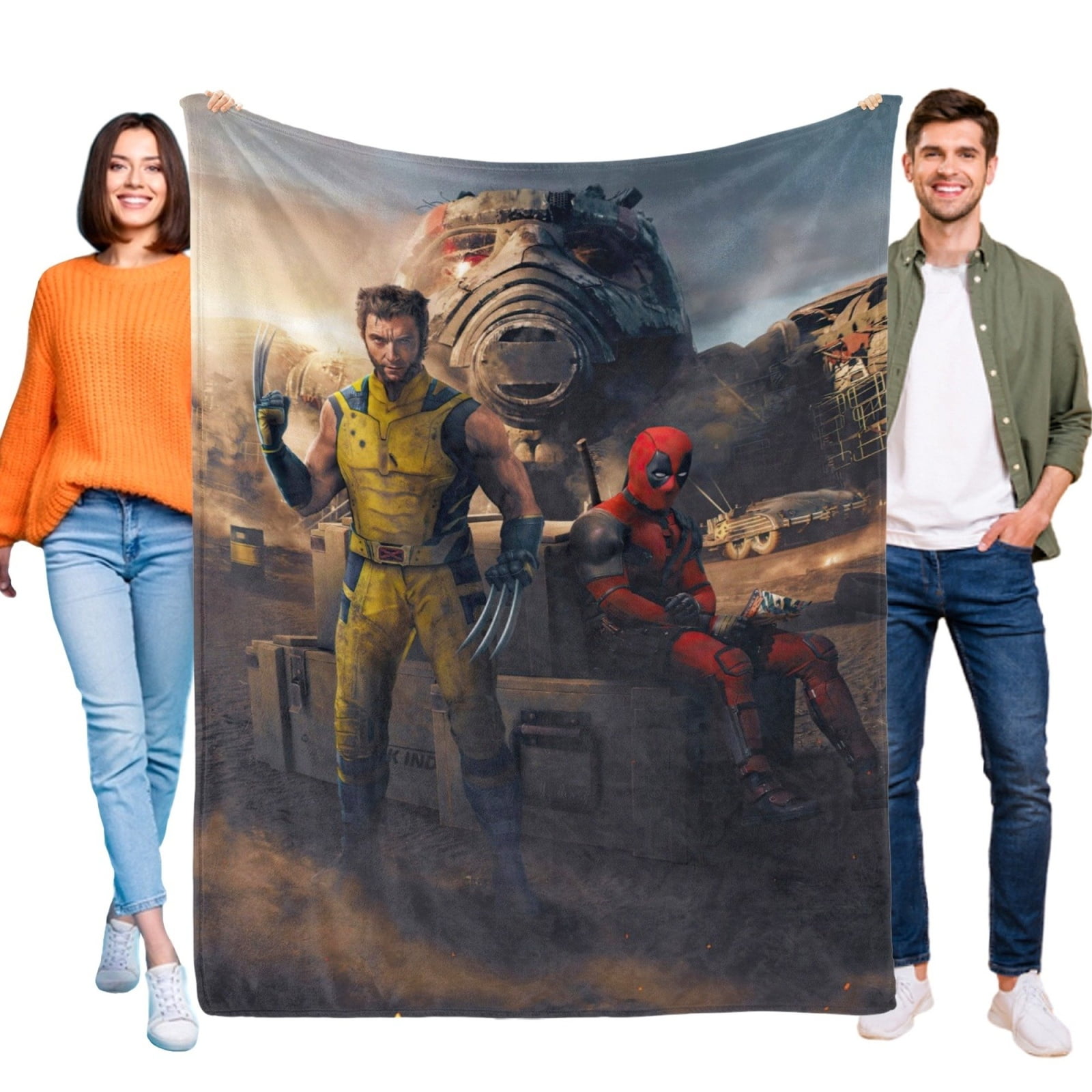 Deadpool Wolverine Blanket Soft Bed Sofa Throw Birthday Gift Cozy ...