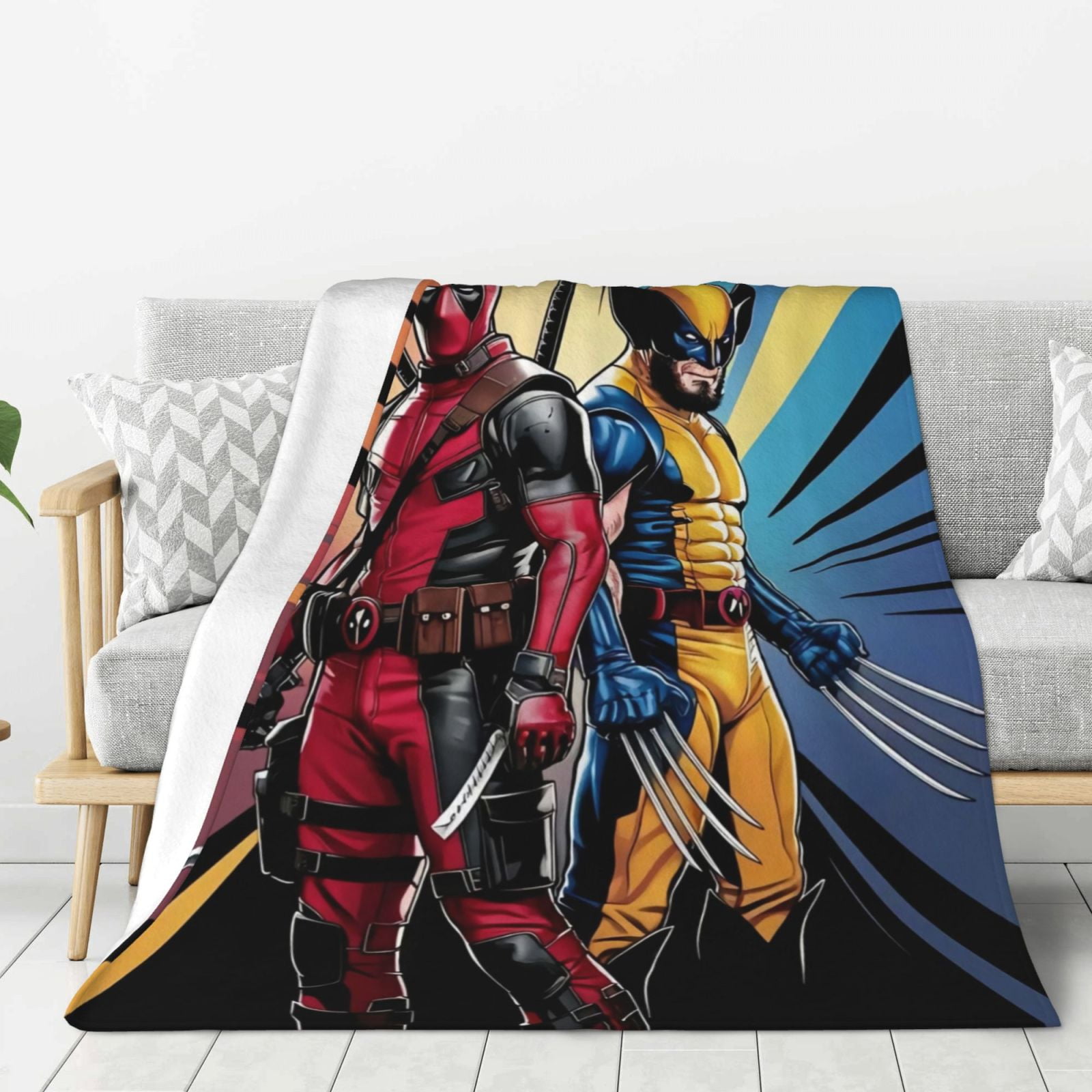 Deadpool & Wolverine Blanket,Throw Blanket for Kids and Adults,Soft ...
