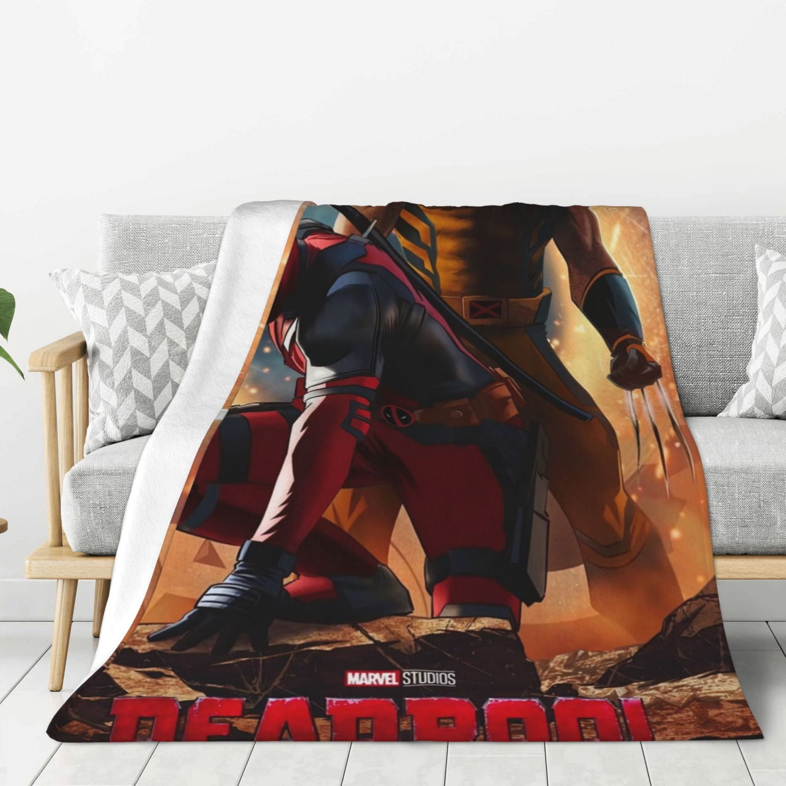 Deadpool & Wolverine Blankets for Couch,Super Soft Cozy Blankets for ...