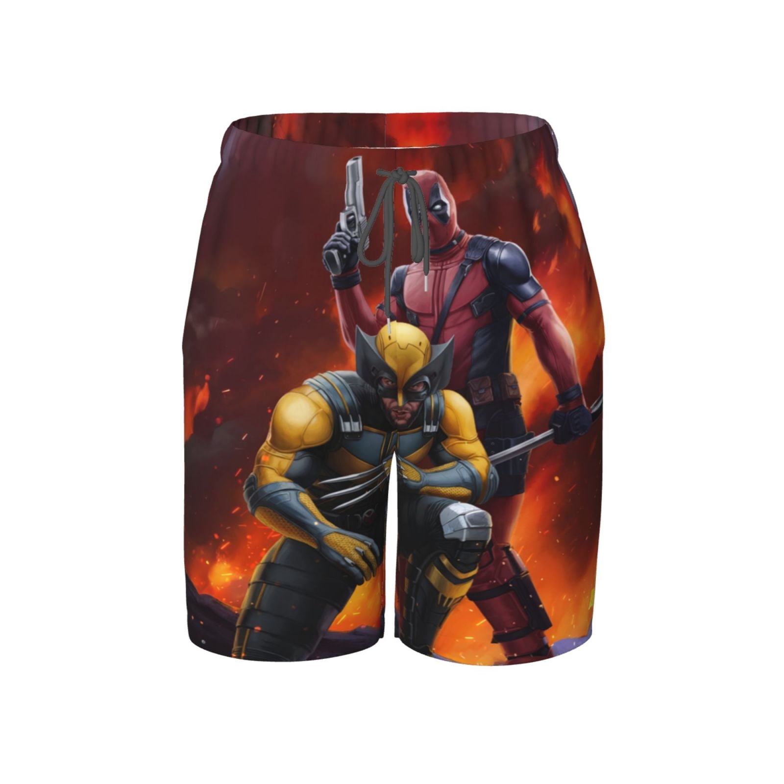 Deadpool & Wolverine Boy's Swim Trunks Quick Dry Board Shorts Kids ...