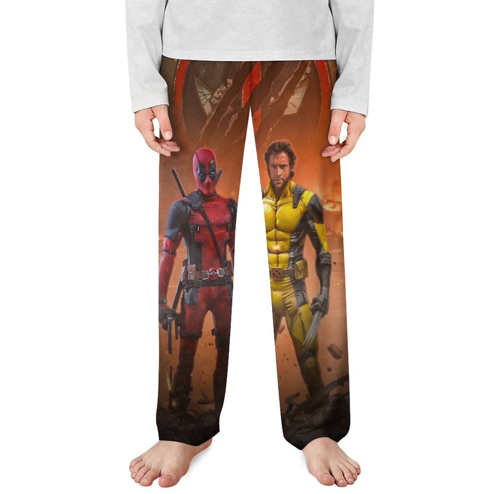 Deadpool & Wolverine Boys Pajama Pants Long Sleep Pants Soft Elastic ...