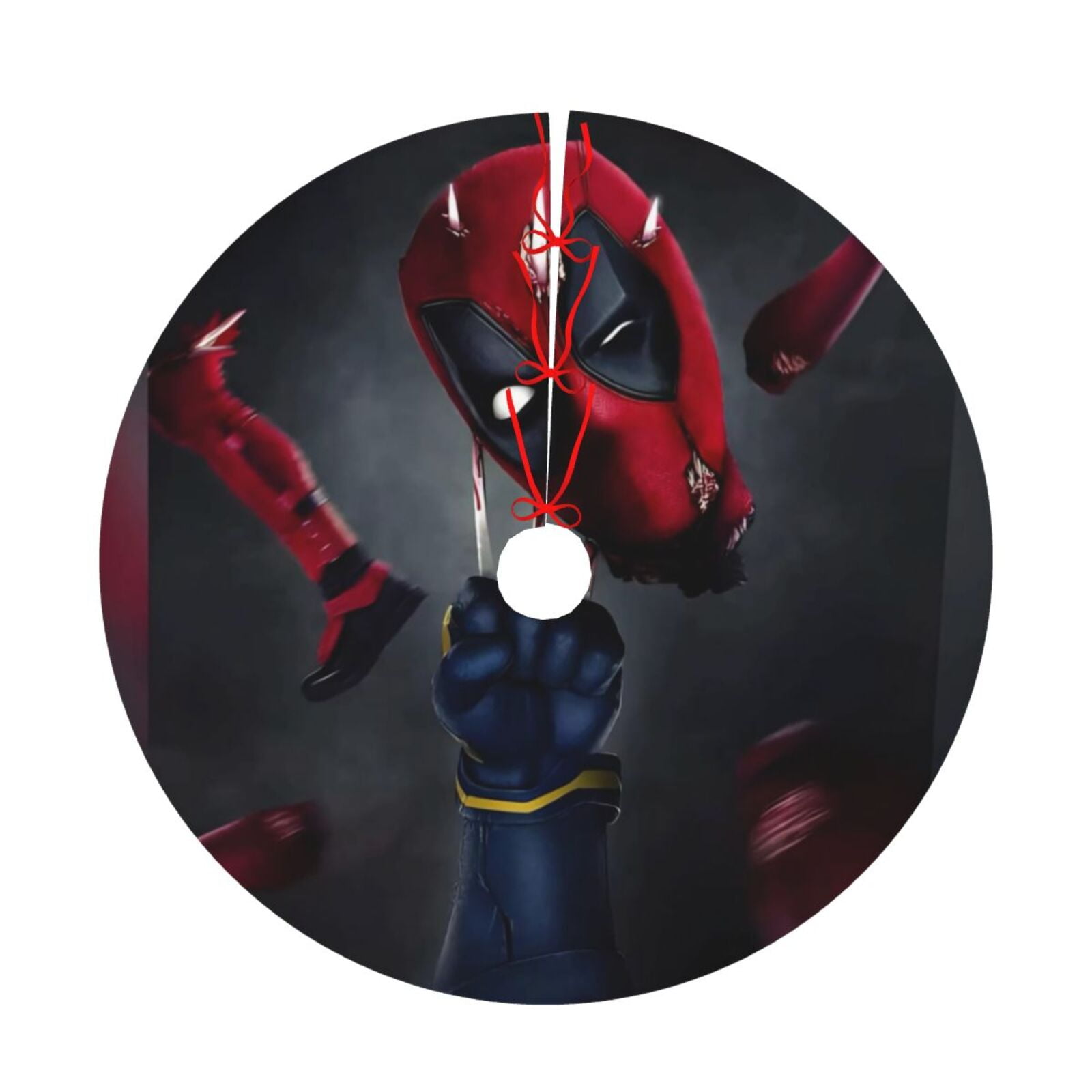 Deadpool Wolverine Christmas Tree Skirt Xmas Tree Mat Christmas Tree ...
