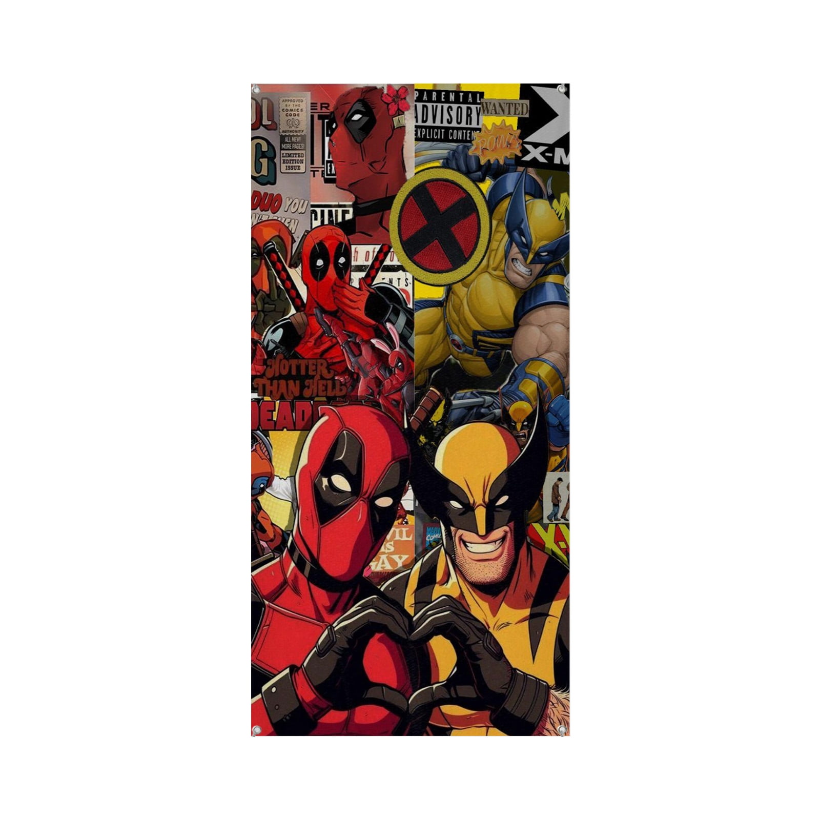 Deadpool Wolverine Door Cover Decoration Door Banner Sign Door Backdrop ...
