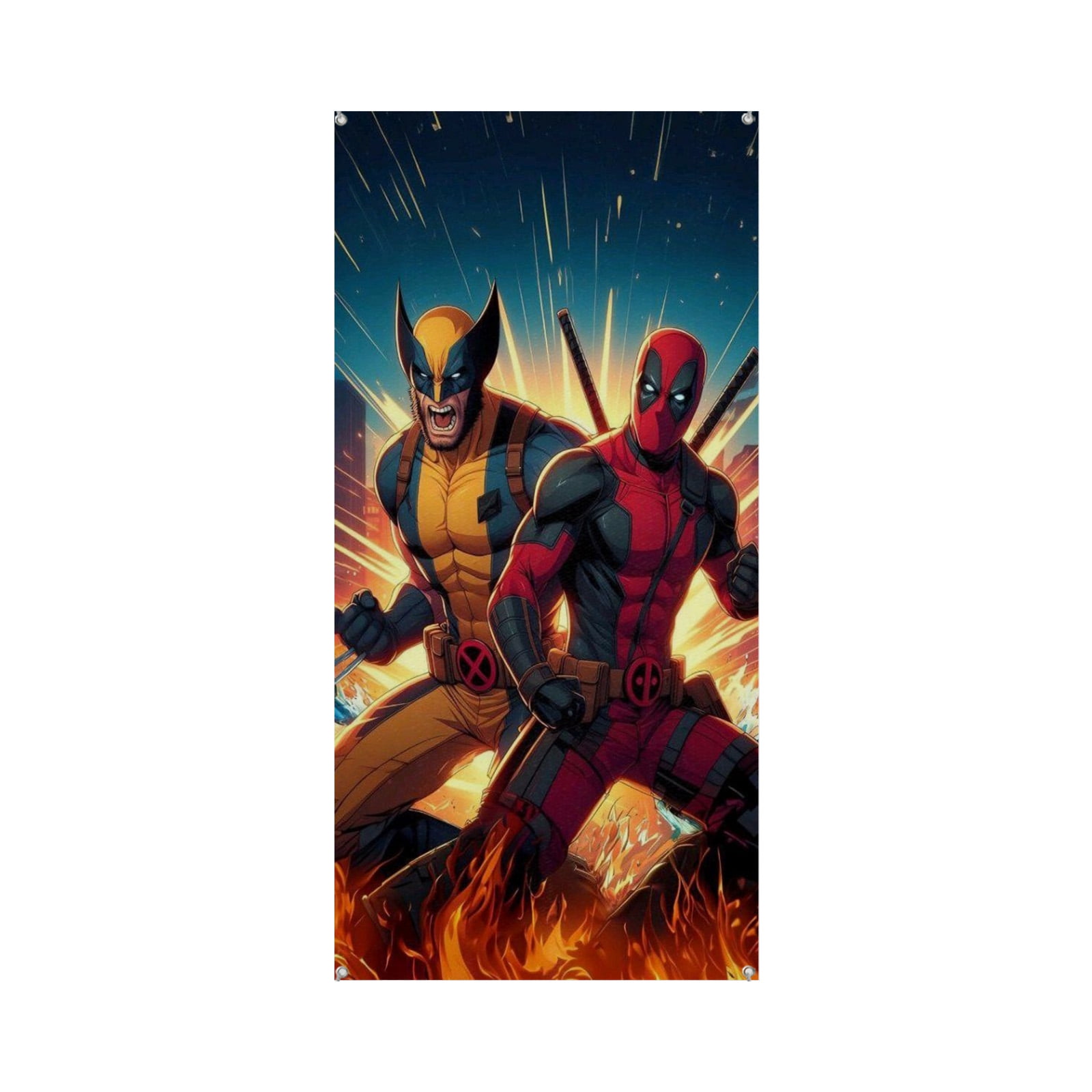 Deadpool Wolverine Door Cover Decoration Door Banner Sign Door Backdrop ...