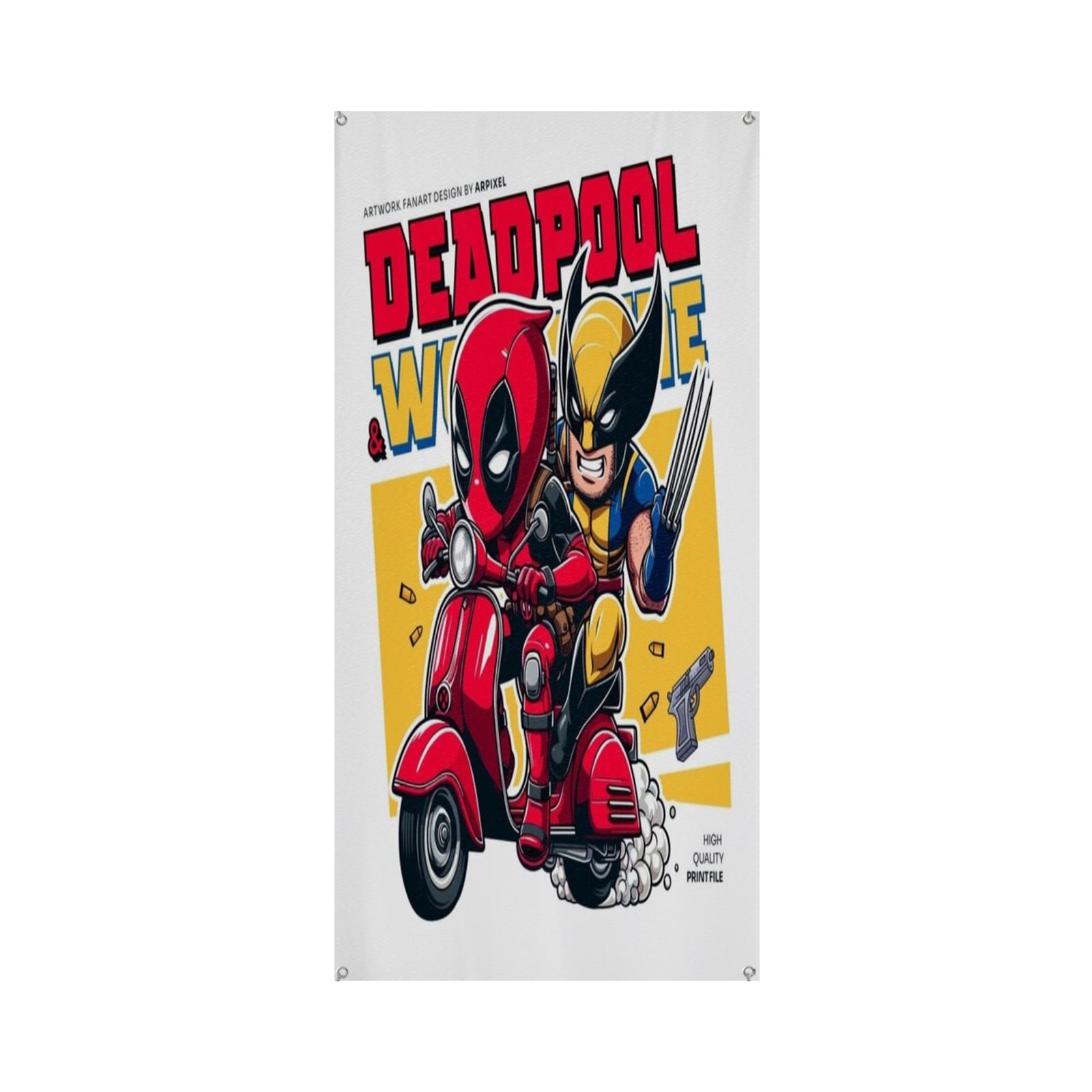 Deadpool Wolverine Door Cover Decoration Door Banner Sign Door Backdrop for Deadpool Wolverine ...