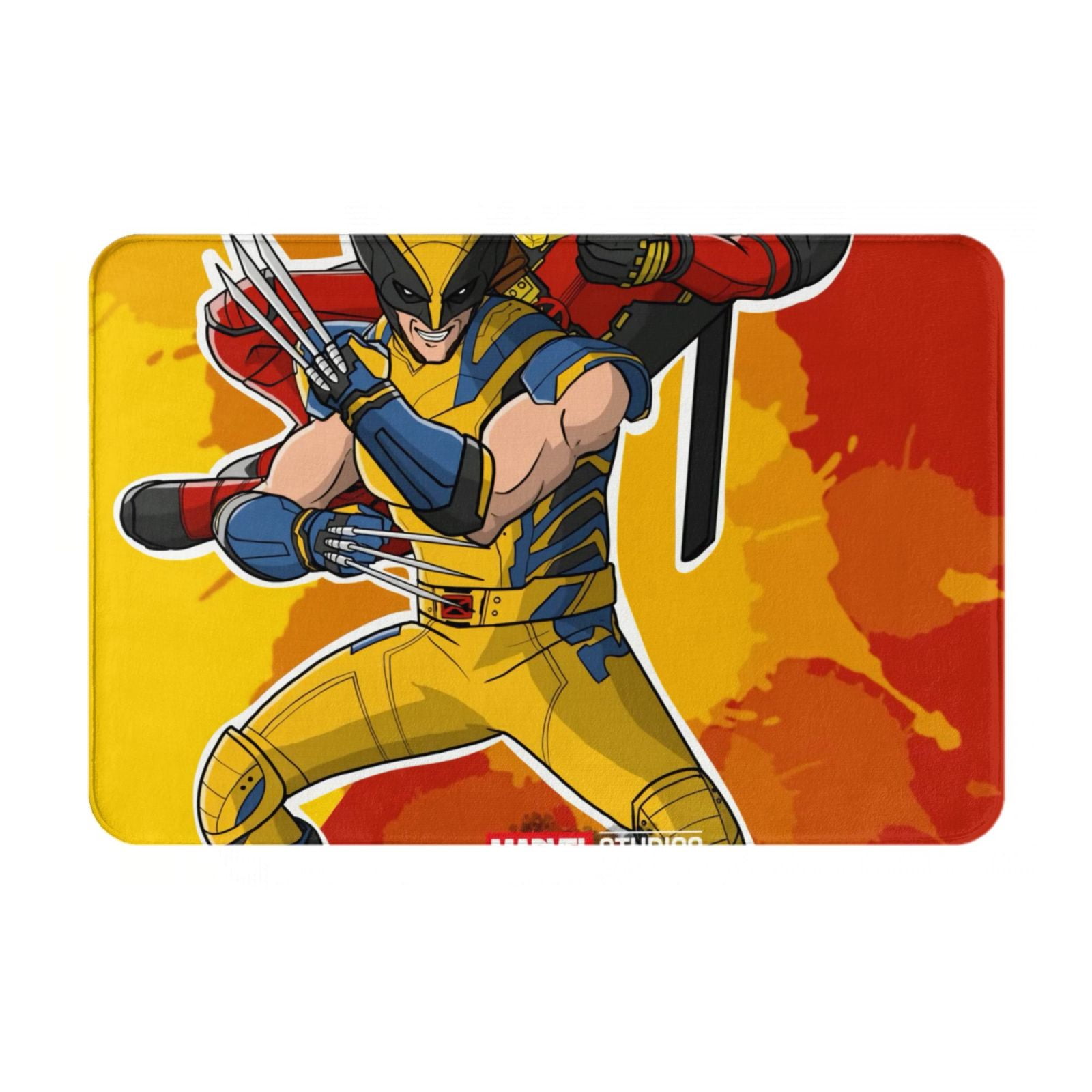 Deadpool & Wolverine Fan Art Bath Mat 24x16In,Bathroom Rugs,Christmas ...