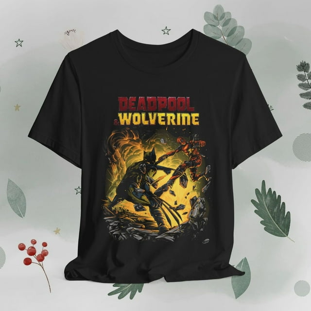 Deadpool & Wolverine Fan Made T-shirt, Deadpool, Wolverine, Movie ...