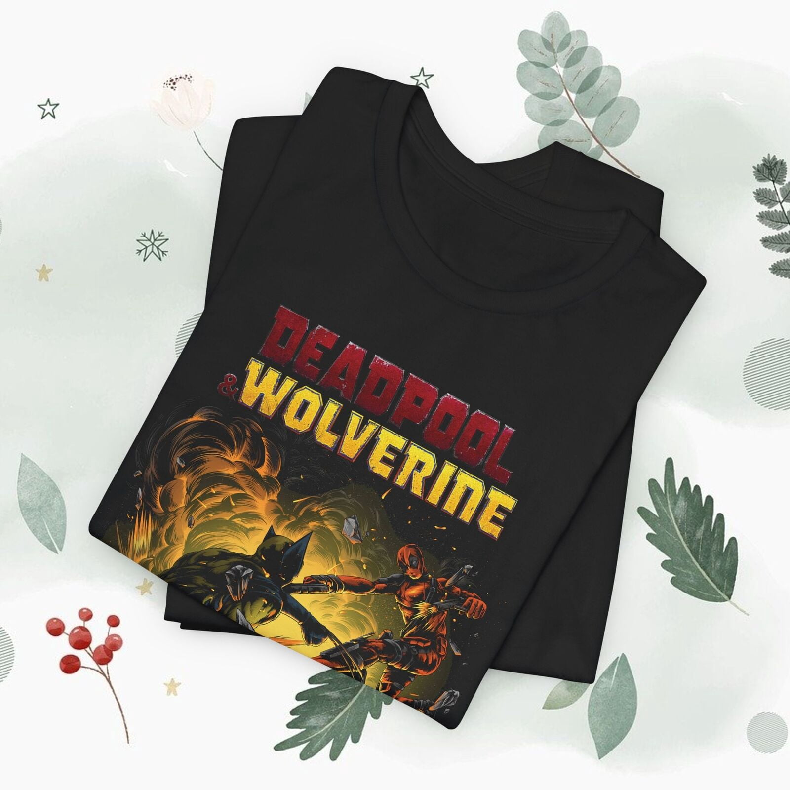 Deadpool & Wolverine Fan Made T-shirt, Deadpool, Wolverine, Movie ...