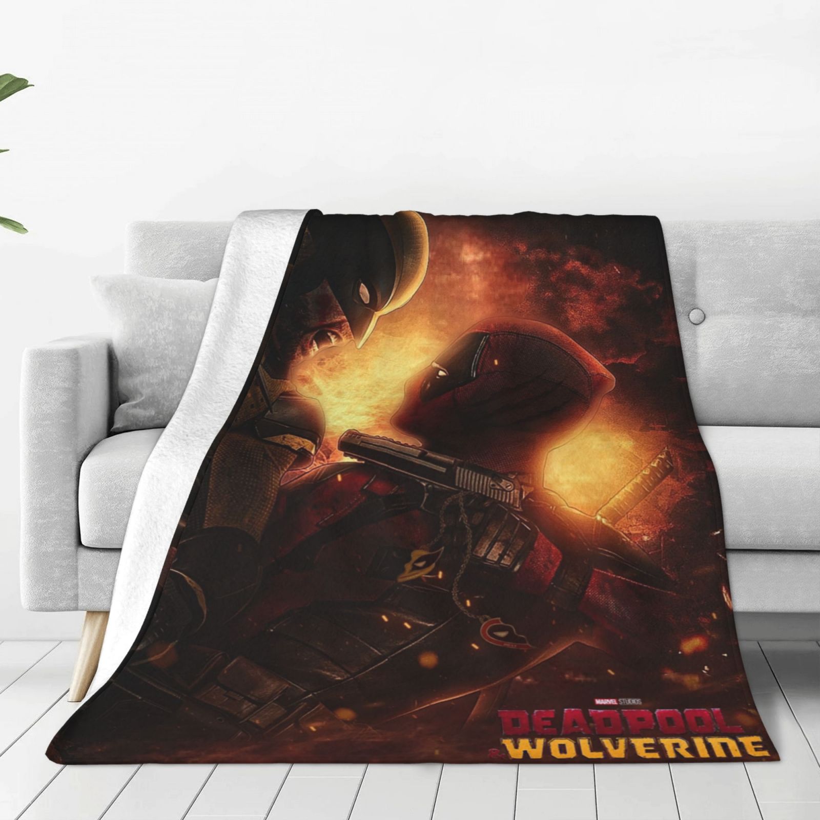 Deadpool & Wolverine Fleece Blanket Soft Cozy Throw Blanket 40"X30 ...