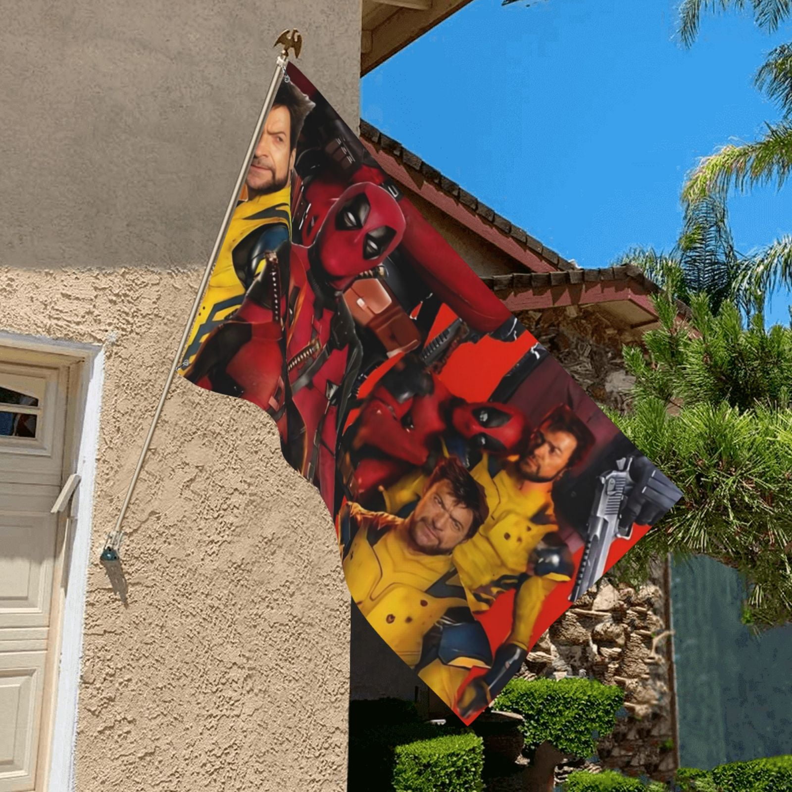 Deadpool Wolverine Garden Flag 3x5 Feet Indoor Decoration Flag Outdoor ...