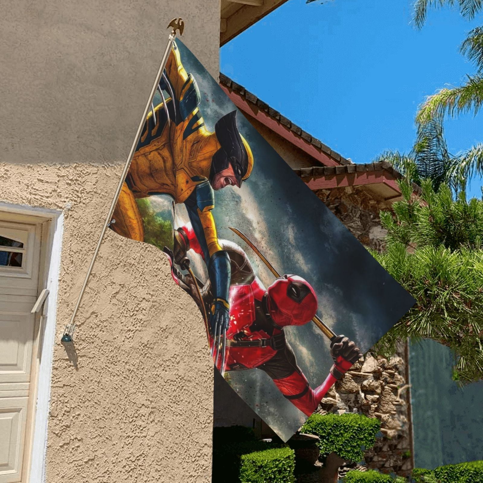 Deadpool Wolverine Garden Flag 3x5 Feet Indoor Decoration Flag Outdoor ...