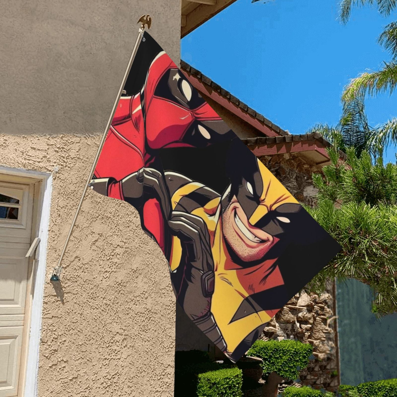 Deadpool Wolverine Garden Flag 3x5 Feet Indoor Decoration Flag Outdoor ...