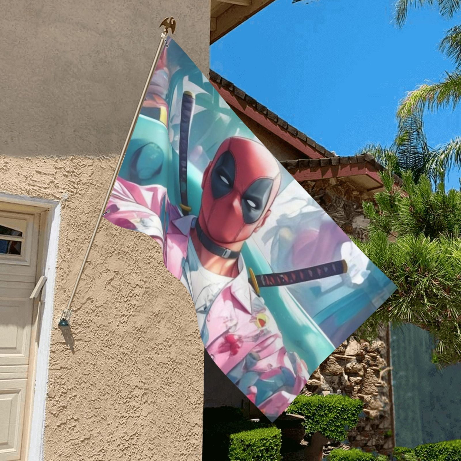 Deadpool Wolverine Garden Flag 3x5 Feet Indoor Decoration Flag Outdoor ...