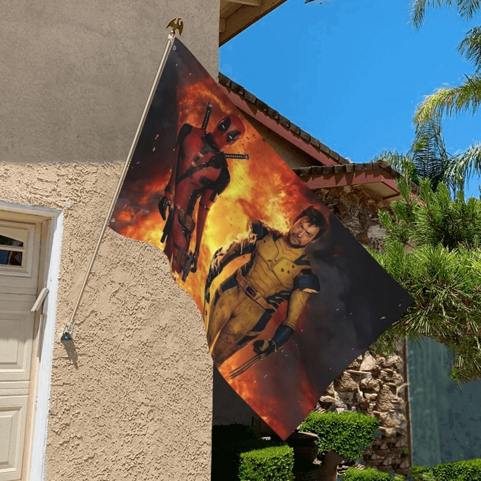 Deadpool Wolverine Garden Flag 3x5 Feet Indoor Decoration Flag Outdoor ...