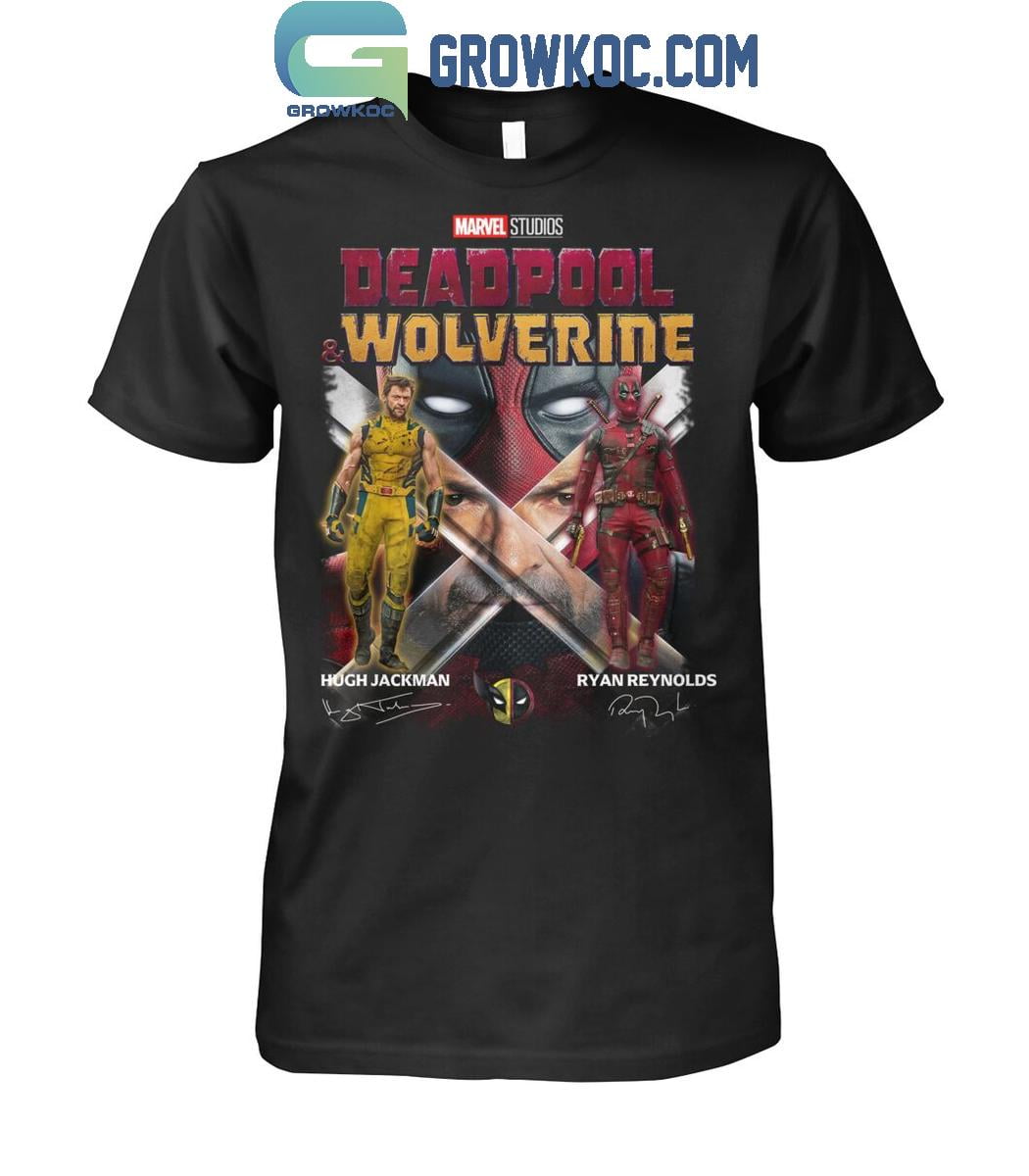 Deadpool Wolverine Hugh Jackman Ryan Reynolds Best Friend T-Shirt ...