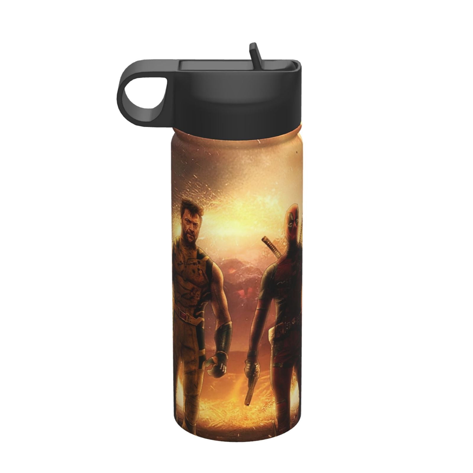 Deadpool & Wolverine Insulated Water Bottle, 18OZ Stainless Steel ...