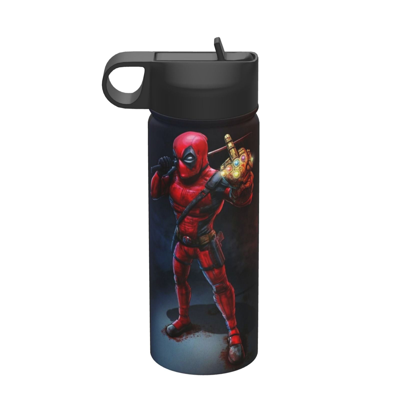Deadpool and Wolverine Insulated Water Bottle, 18oz, With Straw Cap ...