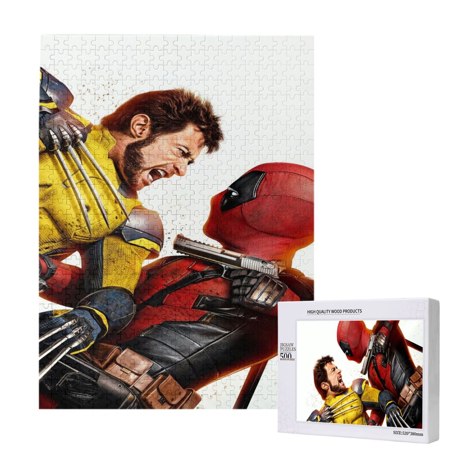 Deadpool Wolverine Jigsaw Puzzle 300 500 1000 Piece Colorful Puzzles ...