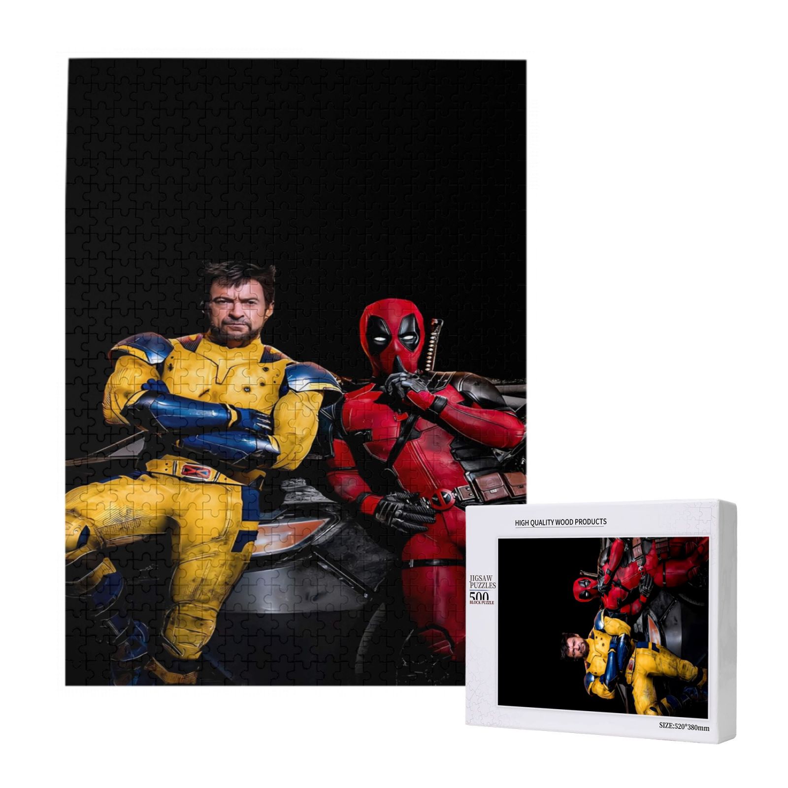 Deadpool Wolverine Jigsaw Puzzle 300 500 1000 Piece Colorful Puzzles ...