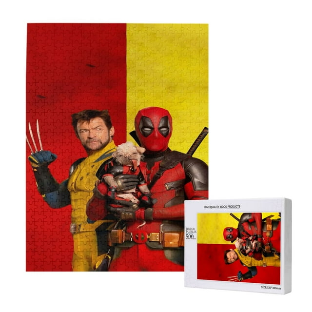 Deadpool Wolverine Jigsaw Puzzle 300 500 1000 Piece Colorful Puzzles ...
