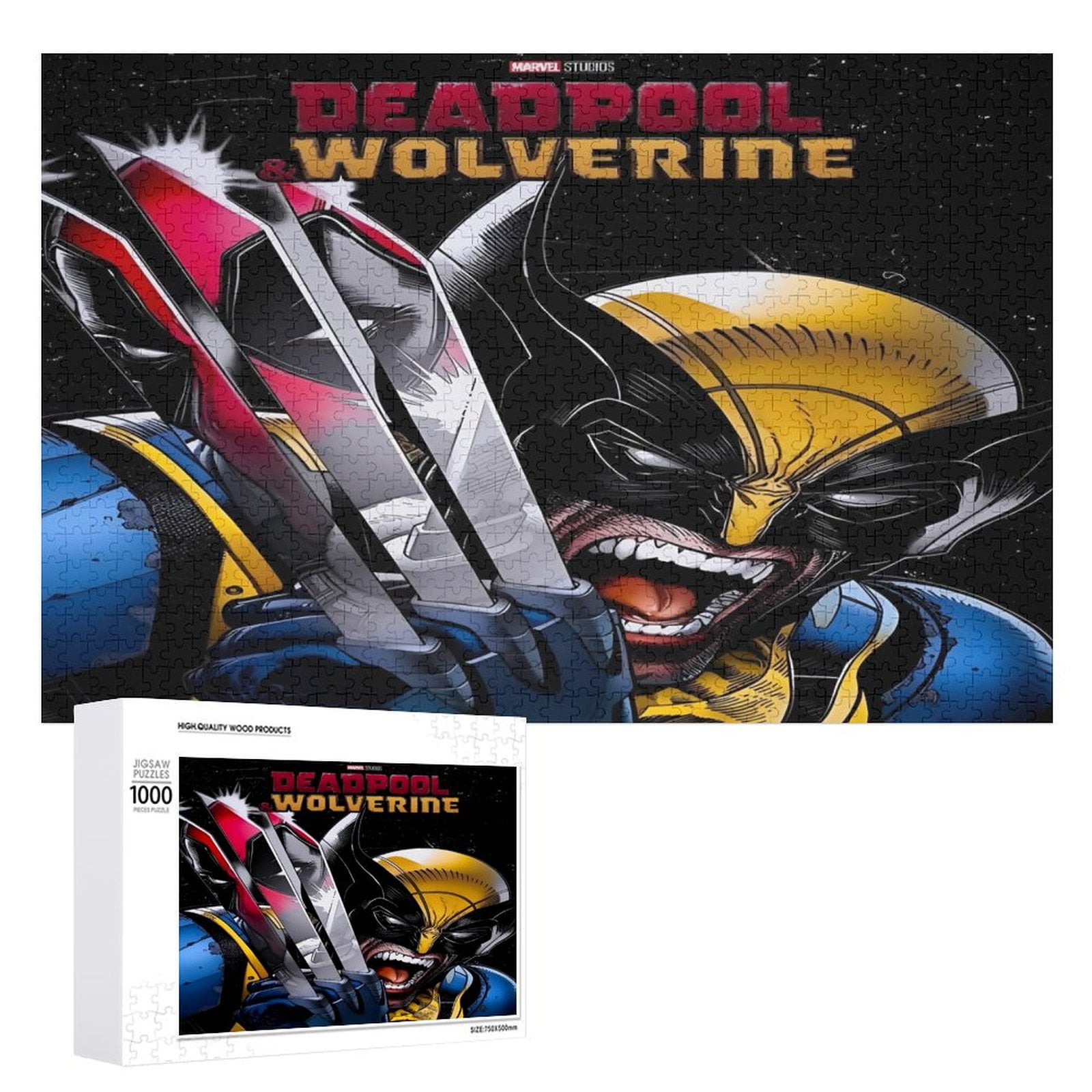 Deadpool & Wolverine Jigsaw Puzzles for Adults 1000 Pieces,Interlock ...