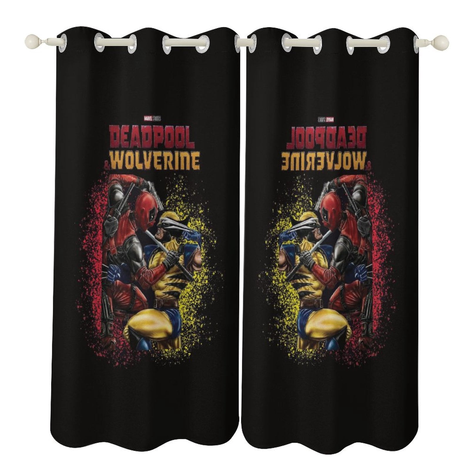 Deadpool & Wolverine Kids Blackout Curtains 52 X 84 Inch,Daycare ...