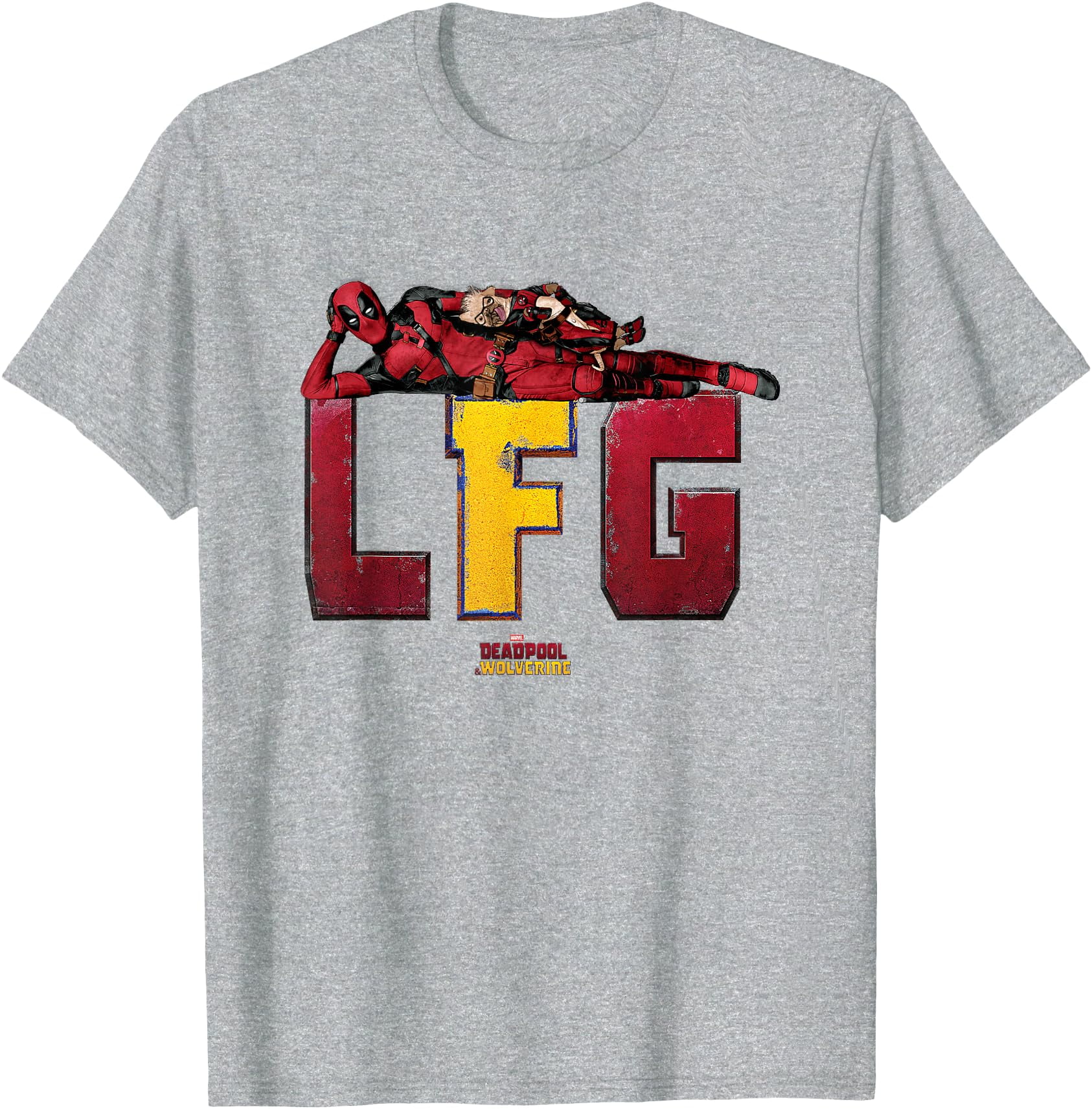 Deadpool & Wolverine LFG Dogpool Chilling DTG Print Unisex T-Shirt ...