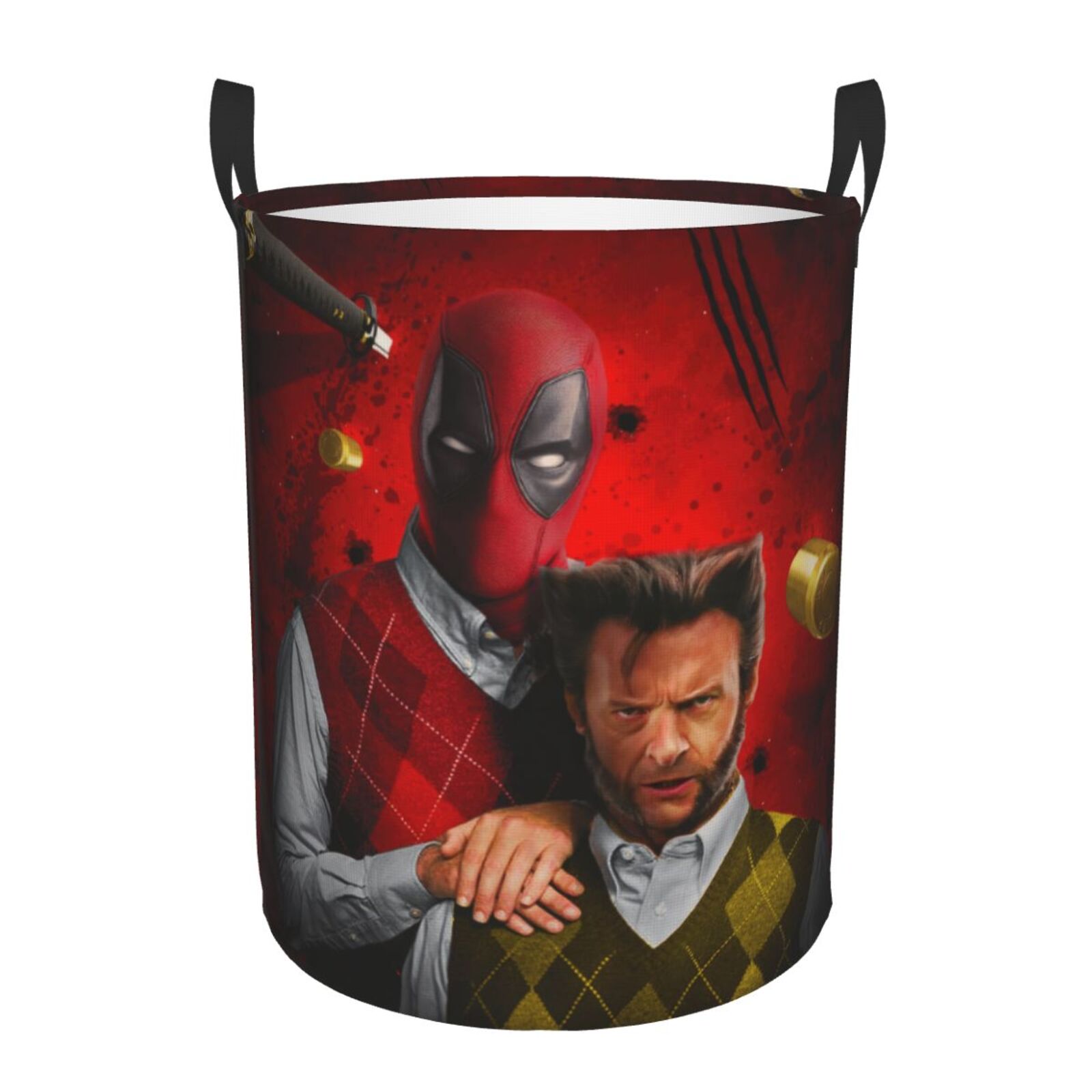 Deadpool & Wolverine Laundry Basket, Waterproof Laundry Hamper ...