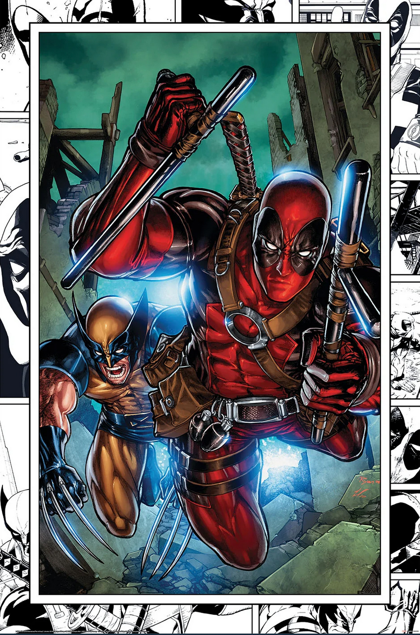 Deadpool & Wolverine - Marvel Comics Poster (Attack) (Size: 24" x 36 ...