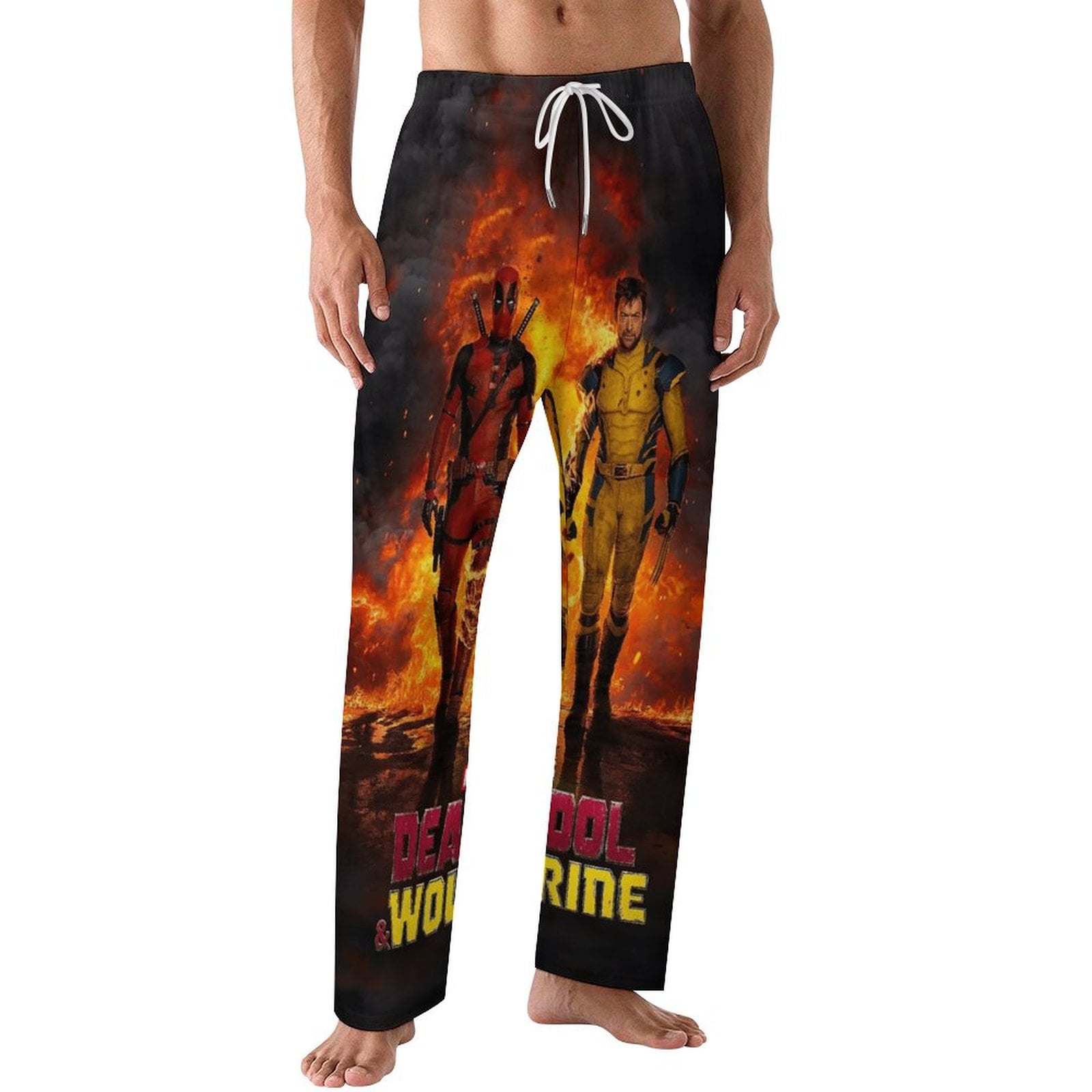 Deadpool & Wolverine Men Pajama Pants Bottoms Lounge Pants Elastic ...