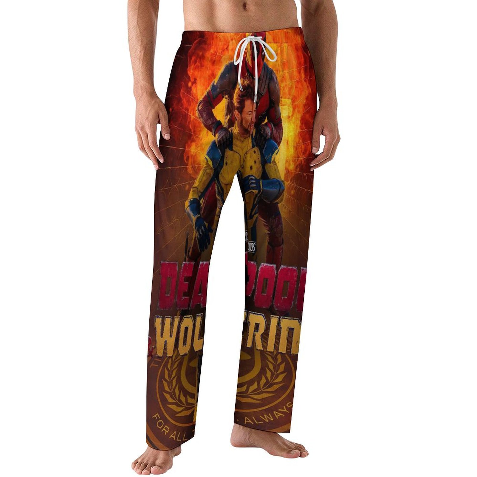 Deadpool & Wolverine Men Pajama Pants Bottoms Lounge Pants Elastic ...