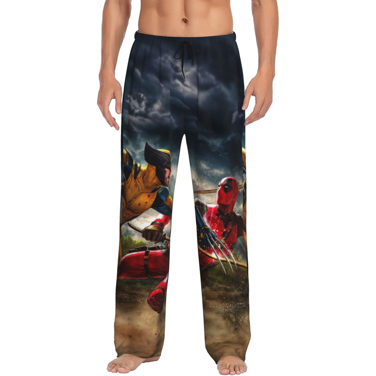Deadpool Wolverine Men's Pajama Pants Super Soft Comfy Sleep Lounge ...