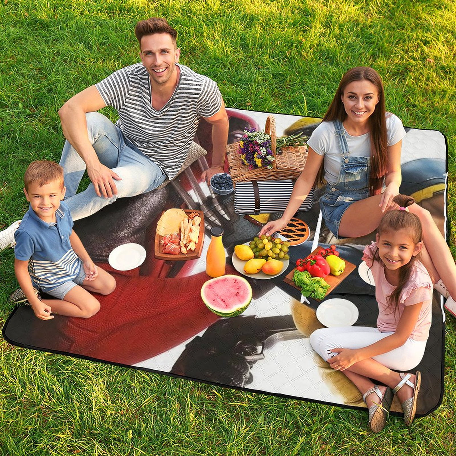 Deadpool & Wolverine Picnic Blankets 59"x59" Extra Large Outdoor ...