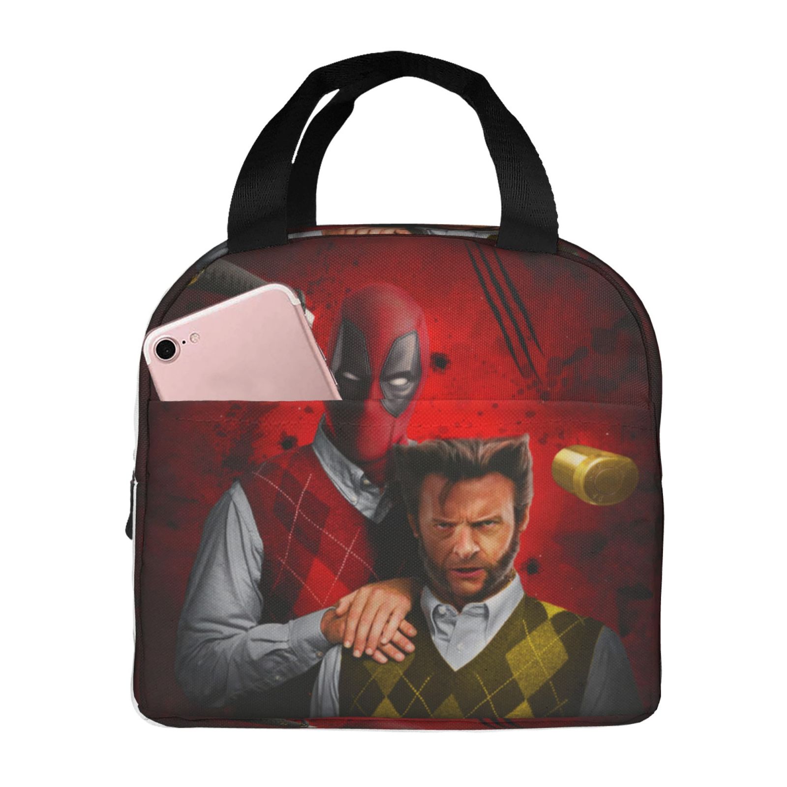 Deadpool & Wolverine Portable Lunch Bag Insulated Lunch Box Reusable ...
