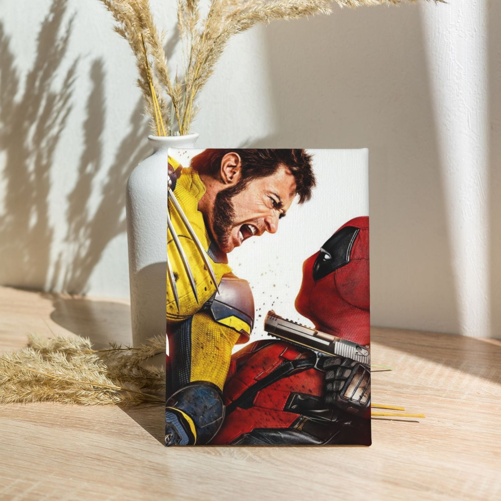 Deadpool Wolverine Poster Canvas Painting Living Room Home Decorative ...
