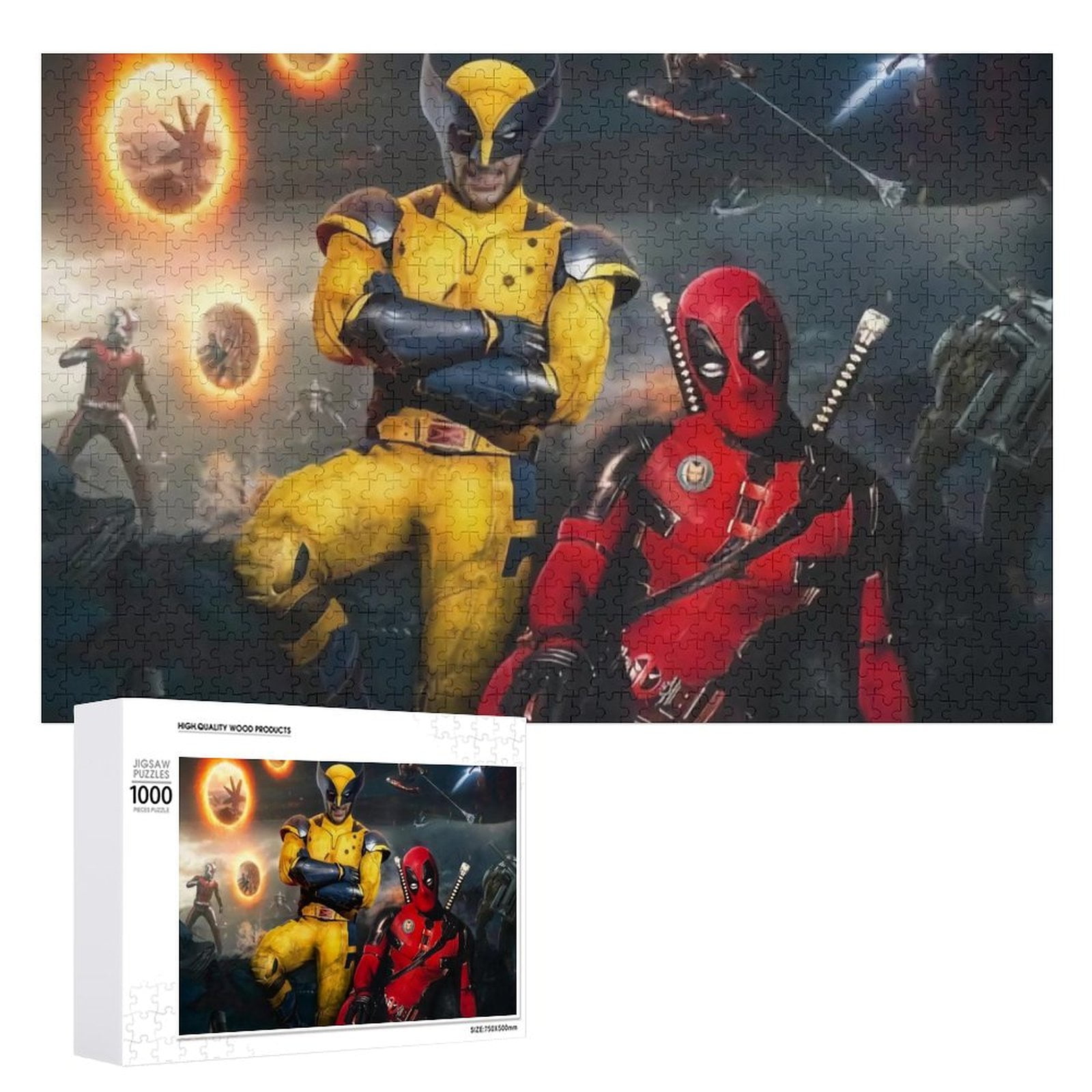 Deadpool & Wolverine Puzzles- 1000 Piece Jigsaw Puzzle for Adults ...