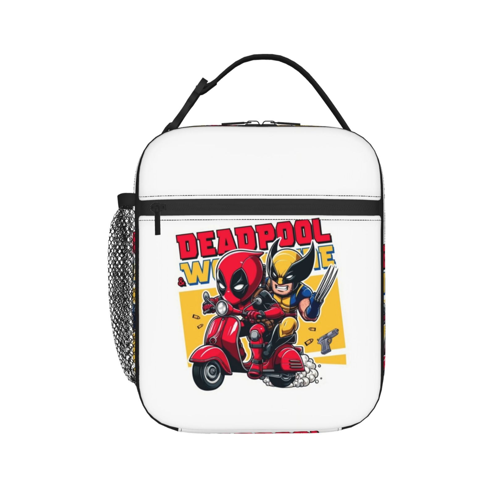 Deadpool & Wolverine Riding Vespa Lunch Box for Women & Men Adult ...