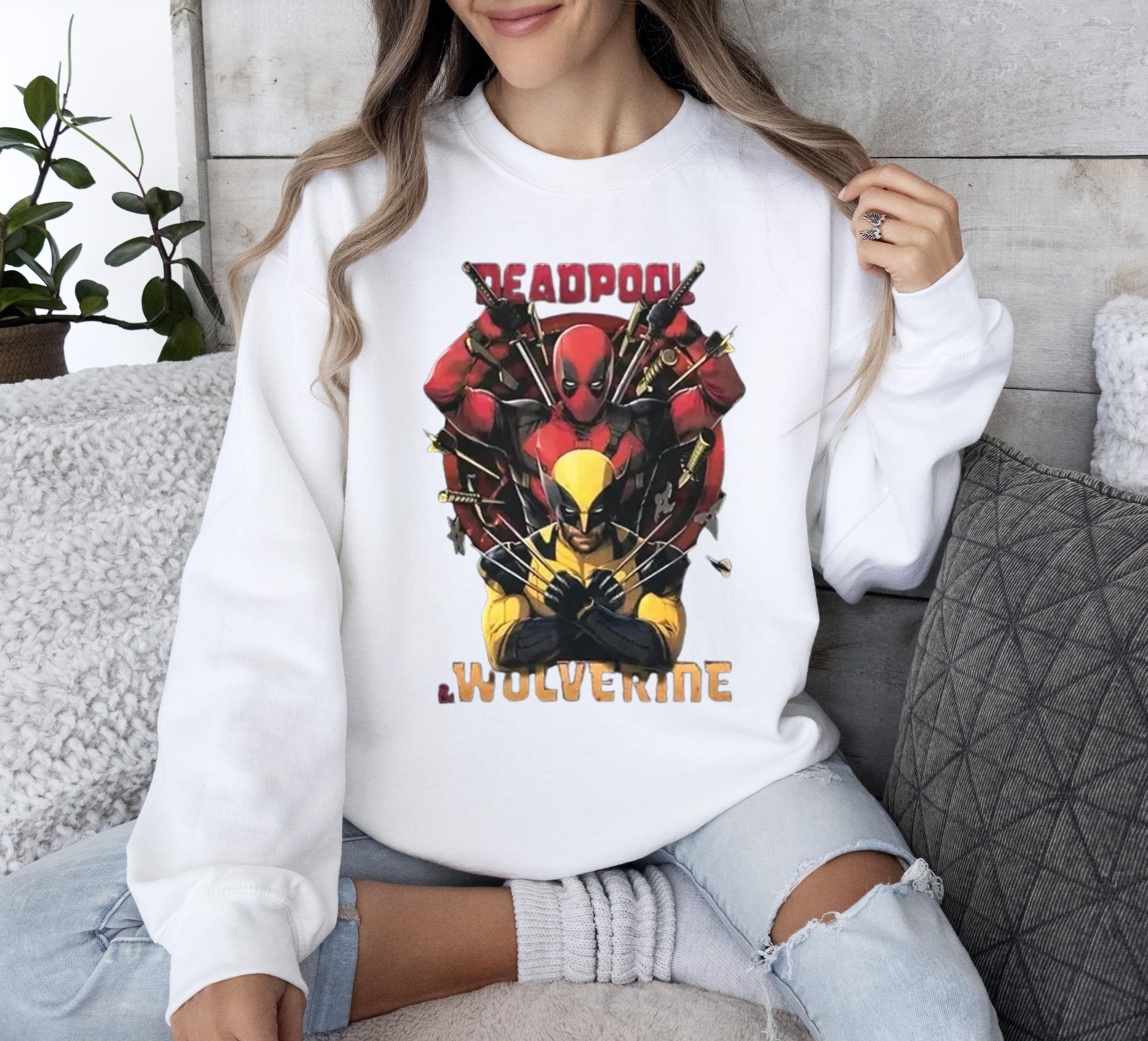 Deadpool & Wolverine Sweatshirt, Hugh Jackman, Deadpool And Wolverine ...